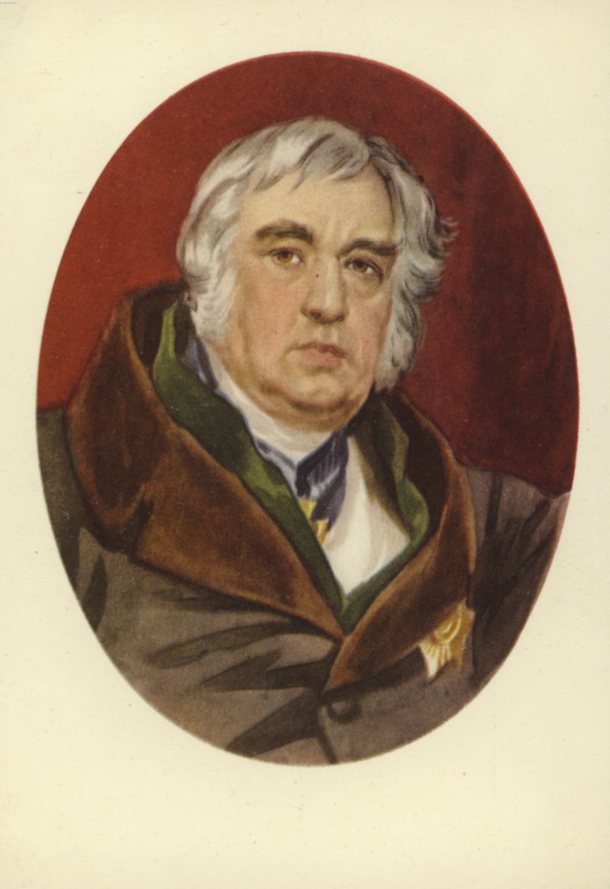 Ivan Krylov, russischer Fabulist von Karl Pavlovich Bryullov